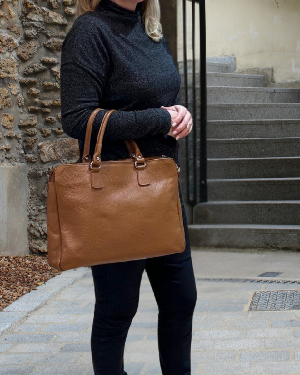 Sacoche Ordinateur Bleu canard | Blue Lemon Paris